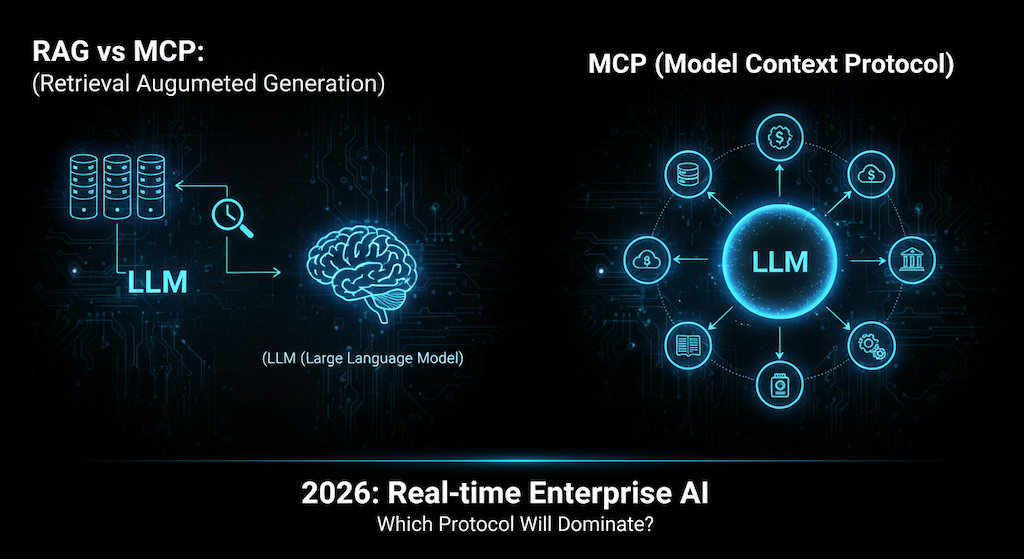 RAG vs MCP: The Definitive 2026 Guide for Enterprise AI & Real-time Context