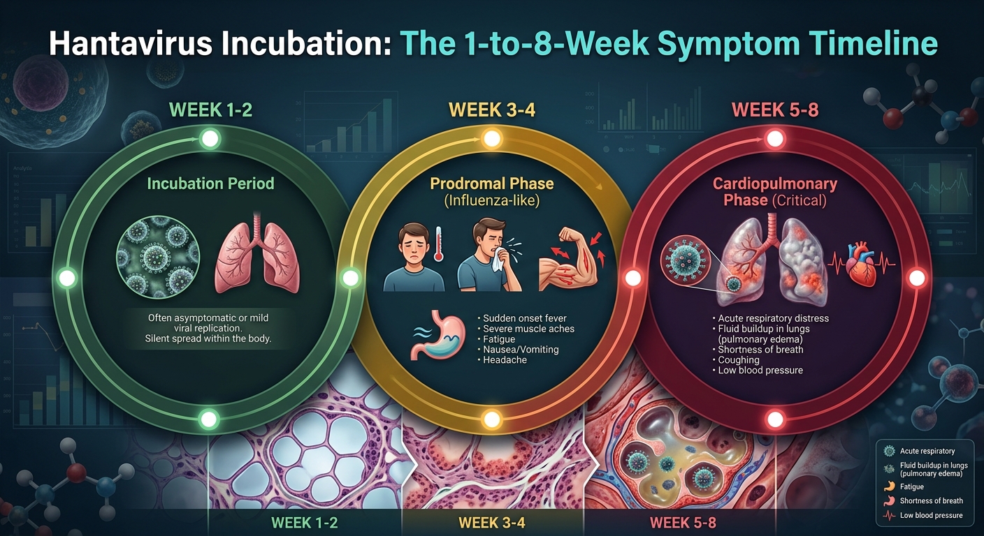 Hantavirus Incubation: The 1-to-8-Week Symptom Timeline